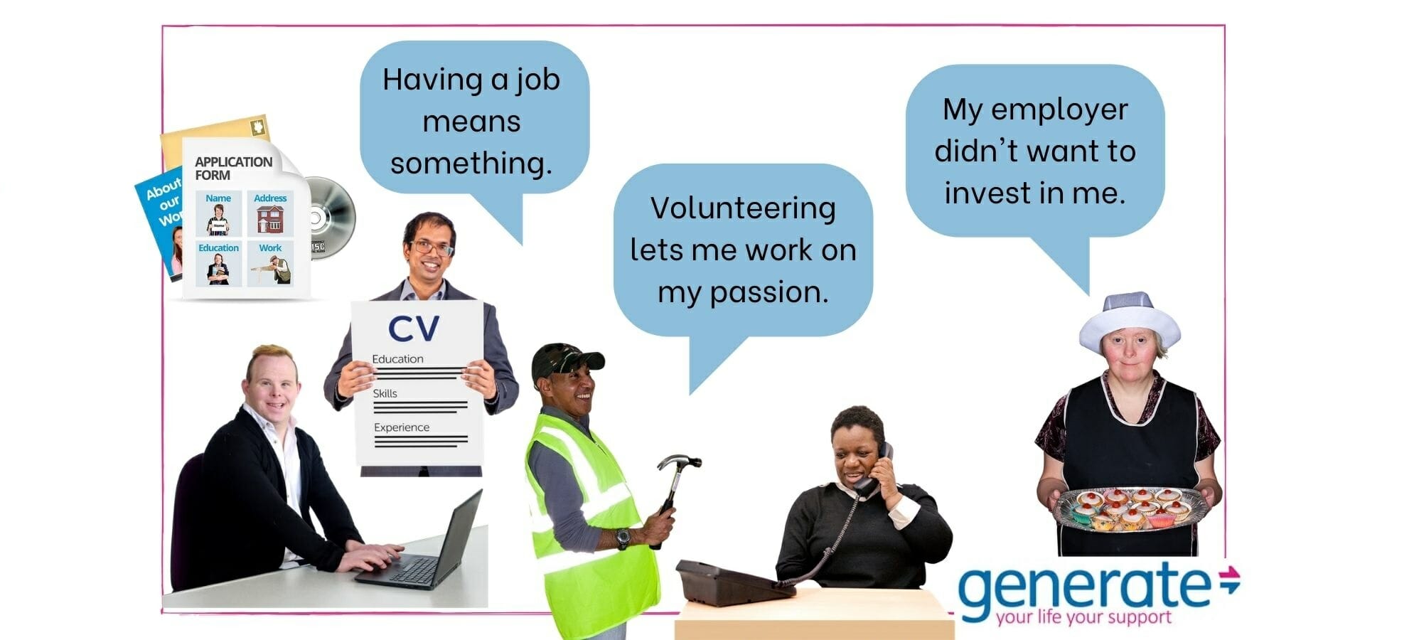 Talking about employment at the Generate Voices Forum | Generate